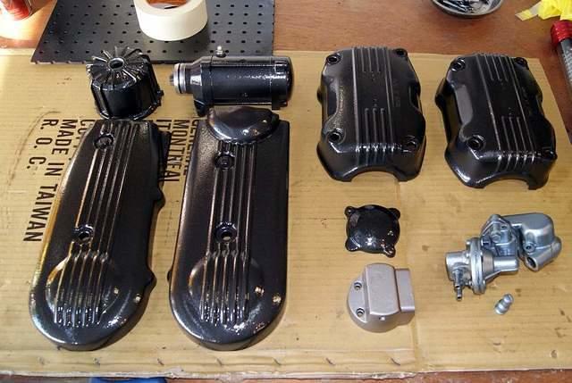 Painted engine covers &c